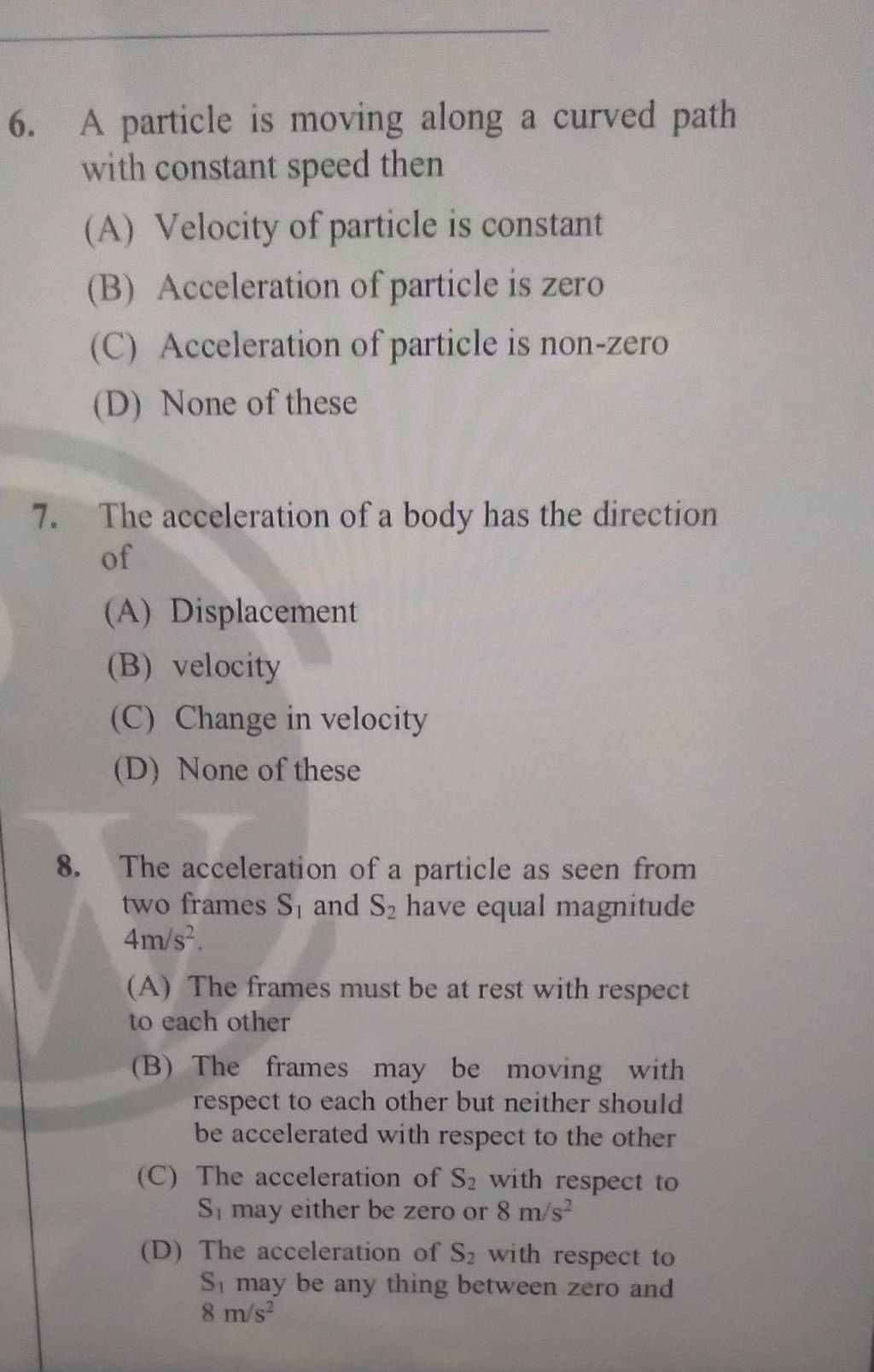 A Particle Is Moving Along A Curved Path With Constant Speed Then Filo