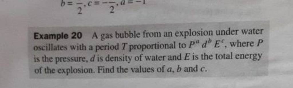 Example 20 A gas bubble from an explosion under water oscillates with a p..