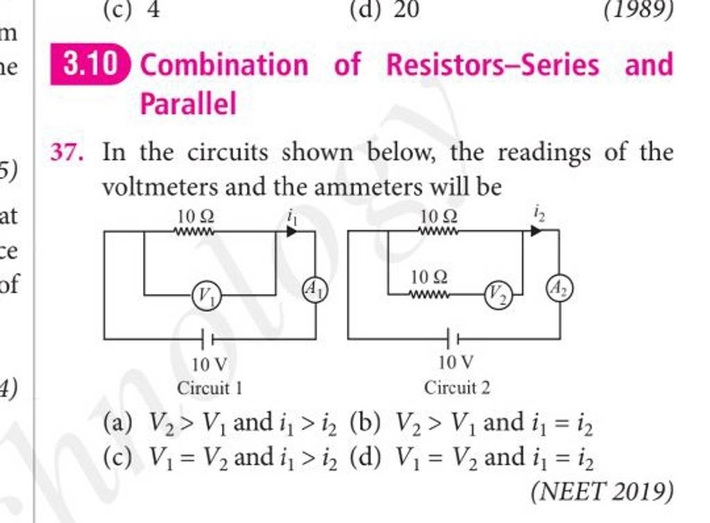 3.10 Combination of Resistors-Series and Parallel | Filo 3.10 Combination of Resistors-Series and Parallel | Filo