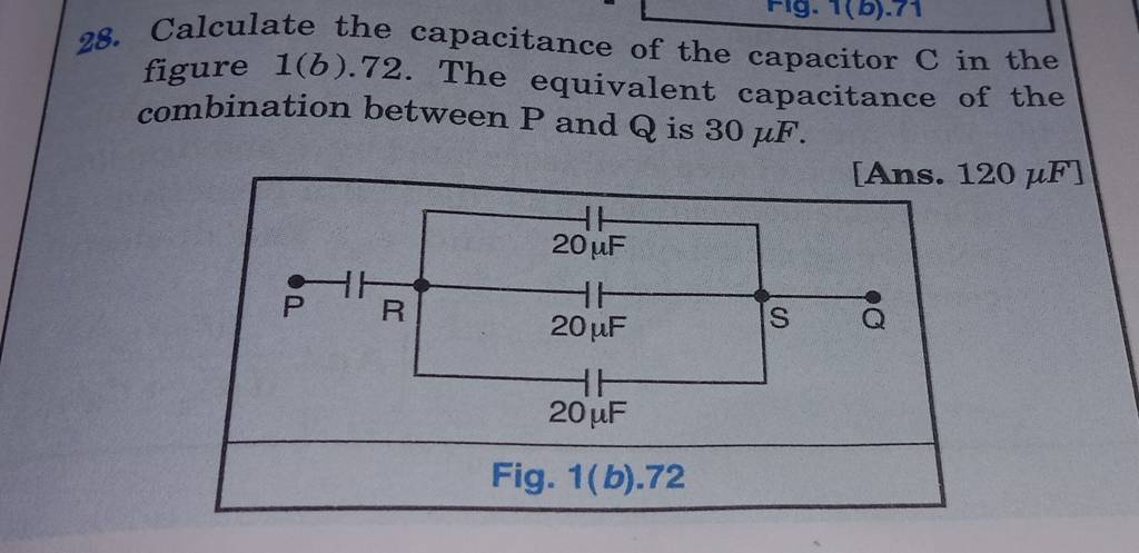 28 Calculate The Capacitance Of The Capacitor Mathrmc In The Figure 1 B