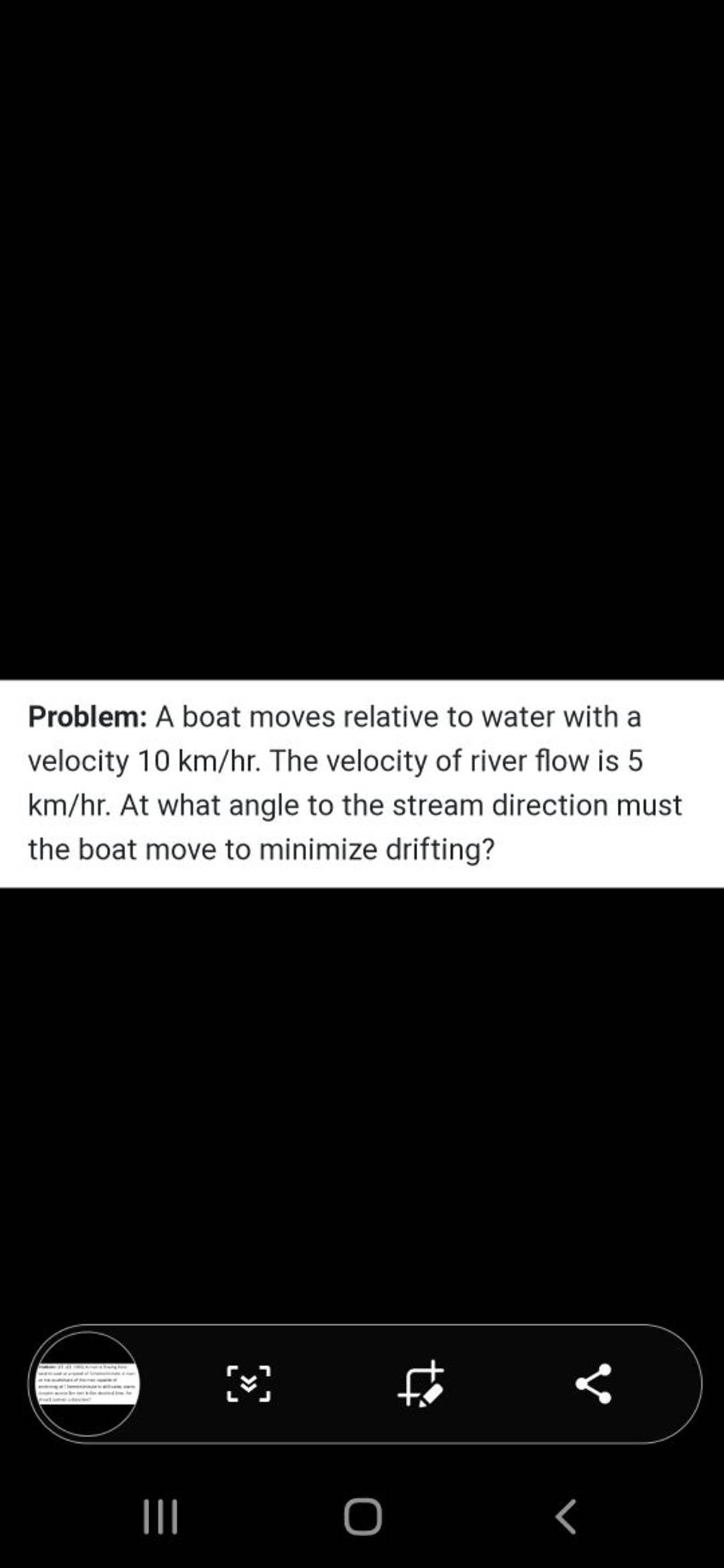 Problem A Boat Moves Relative To Water With A Velocity 10mathrm Km Mathr