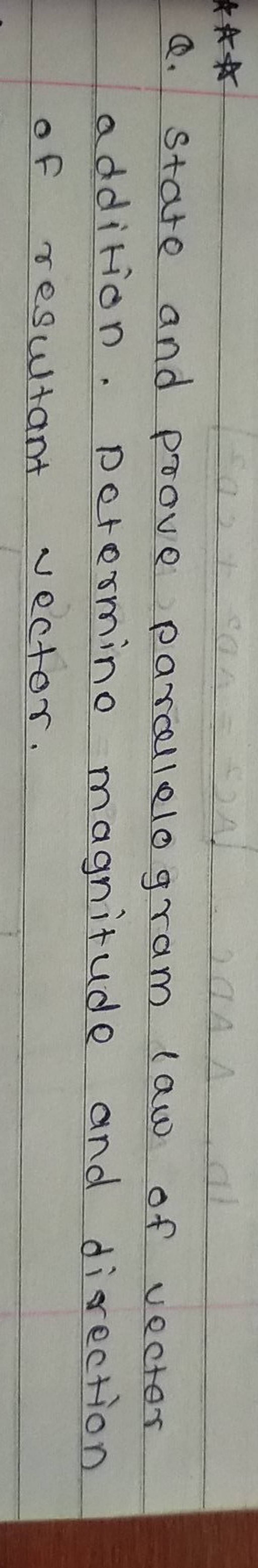 Q. Q. State and prove parallelogram law of vector addition. petermino mag.. Q. Q. State and prove parallelogram law of vector addition. petermino mag..