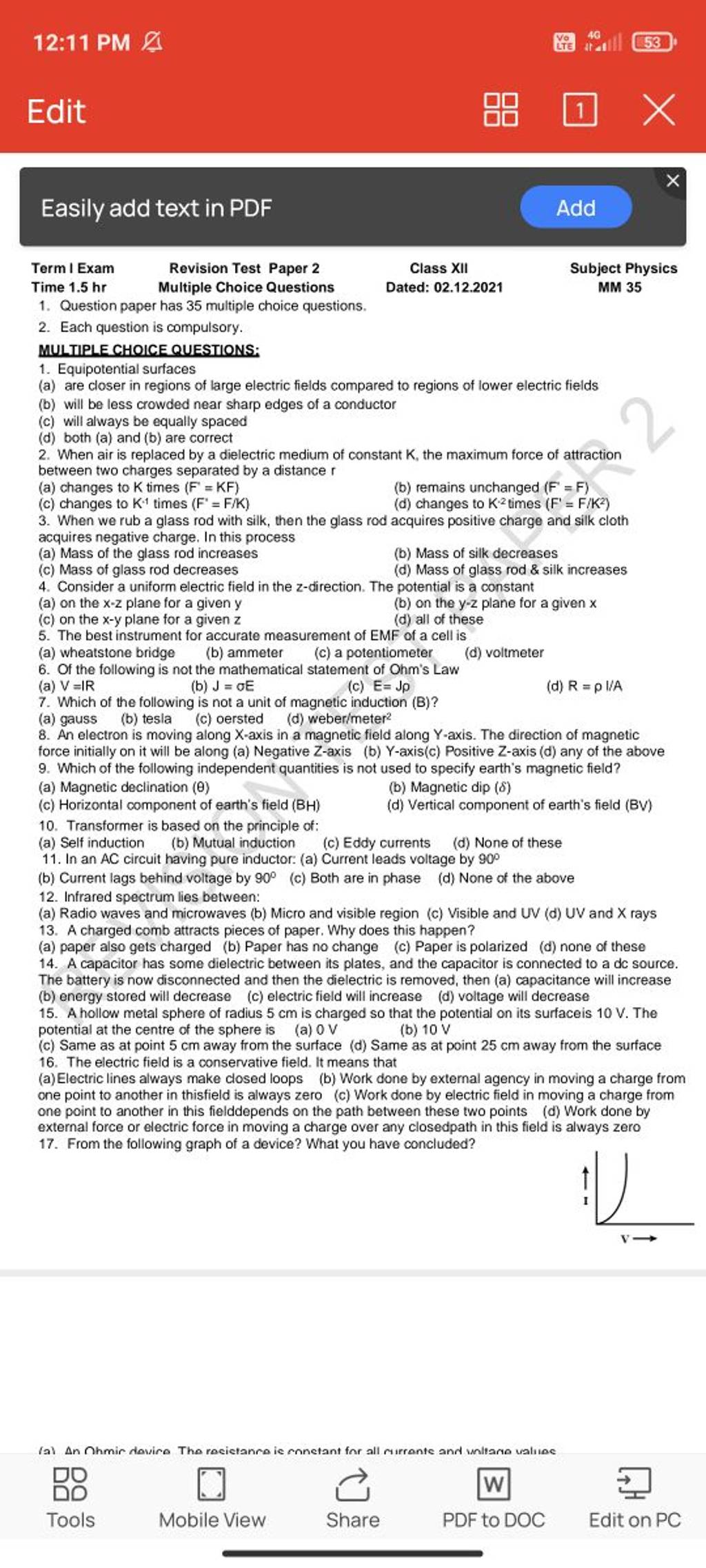 A charged comb attracts pieces of paper. Why does this happen? egin{arra..