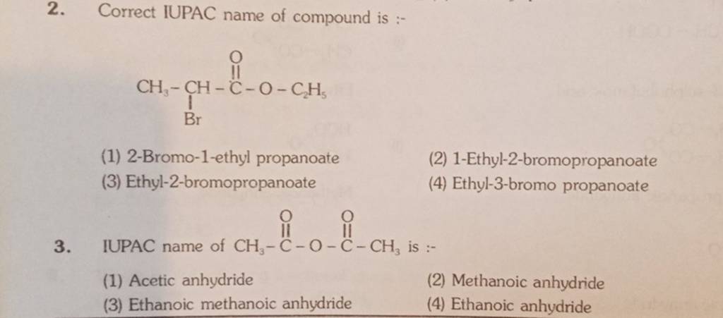 Correct IUPAC name of compound is :- | Filo