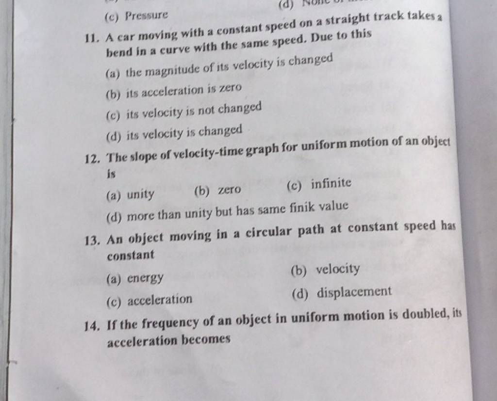An Object Moving In A Circular Path At Constant Speed Has Constant Filo