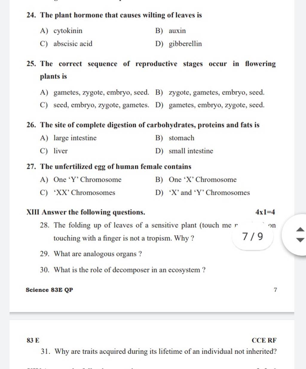 The Correct Sequence Of Reproductive Stages Occur In Flowering Plants Is