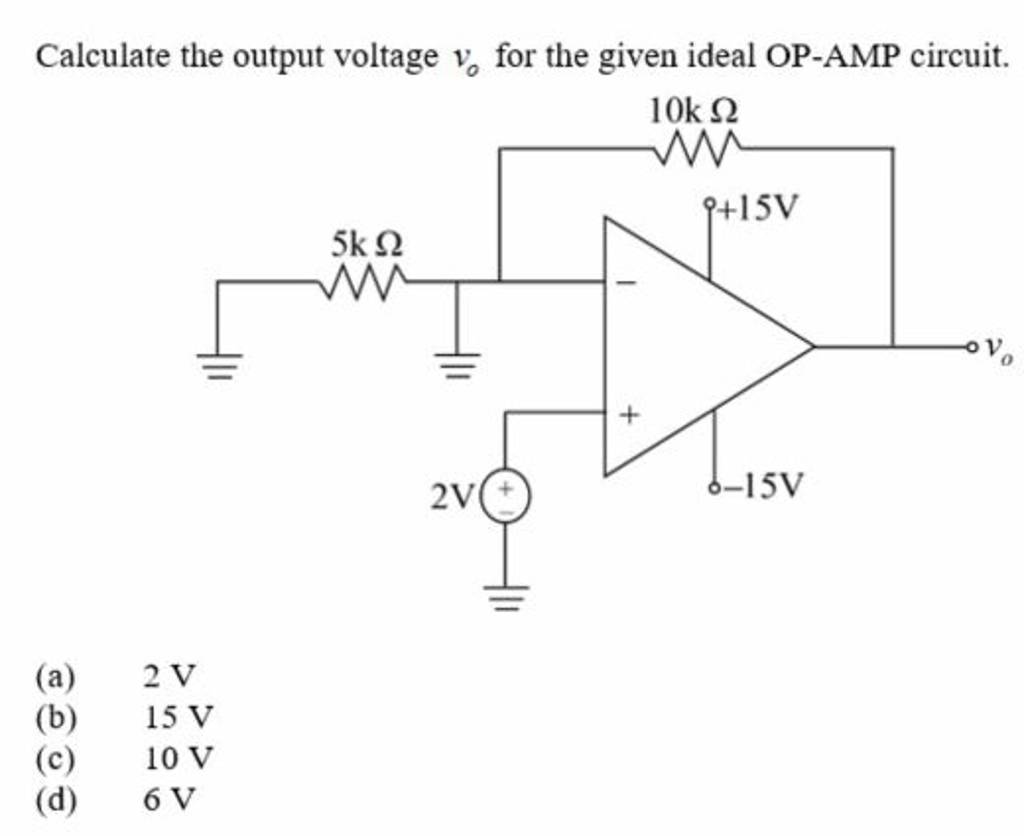 Calculate the output voltage vo for the given ideal OP-AMP circuit...