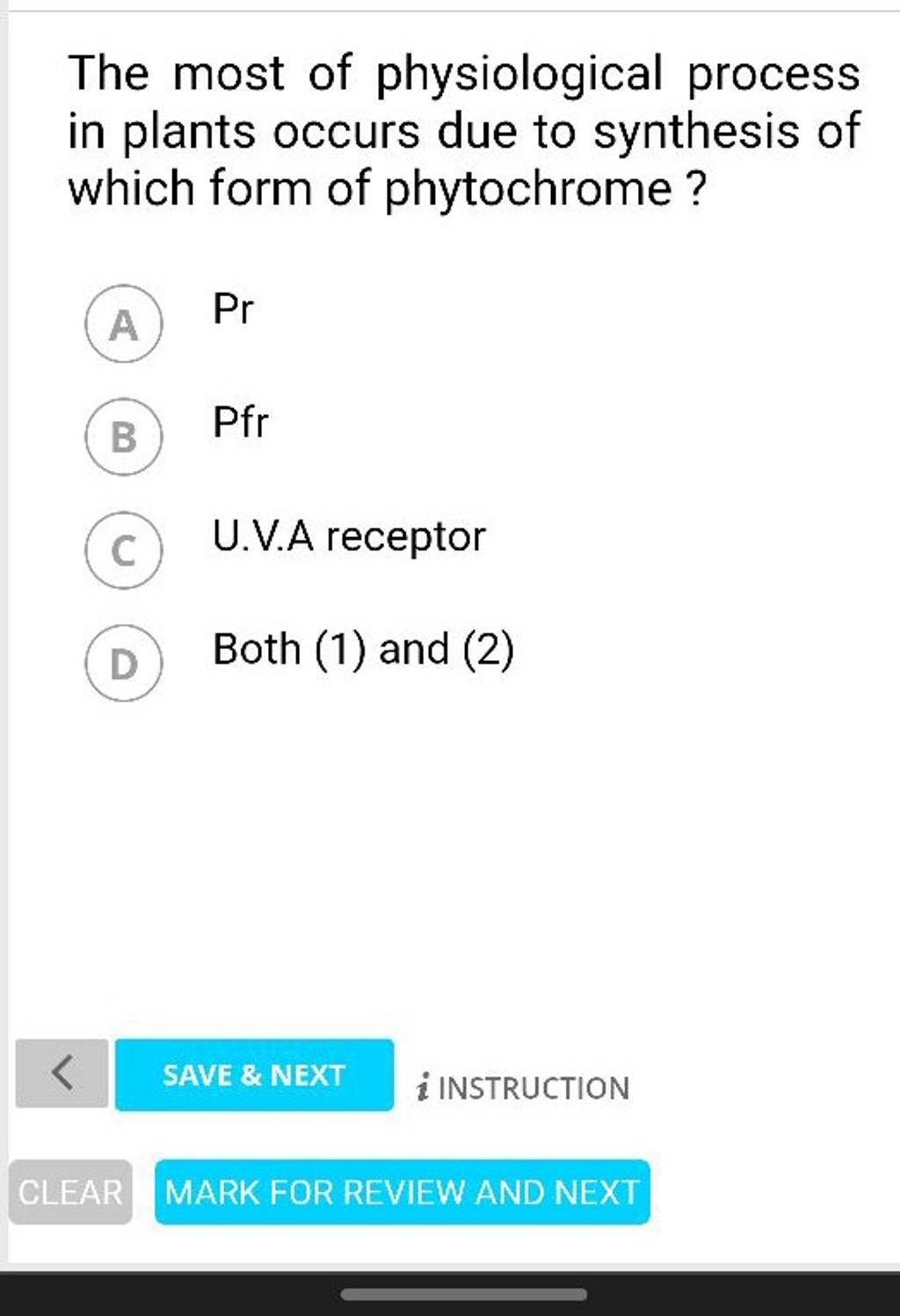 The most of physiological process in plants occurs due to synthesis of wh..
