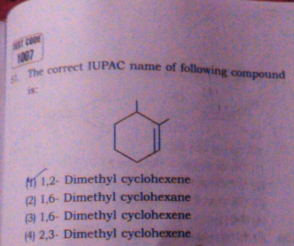 \$od? ine correct IUPAC name of following compound is: | Filo