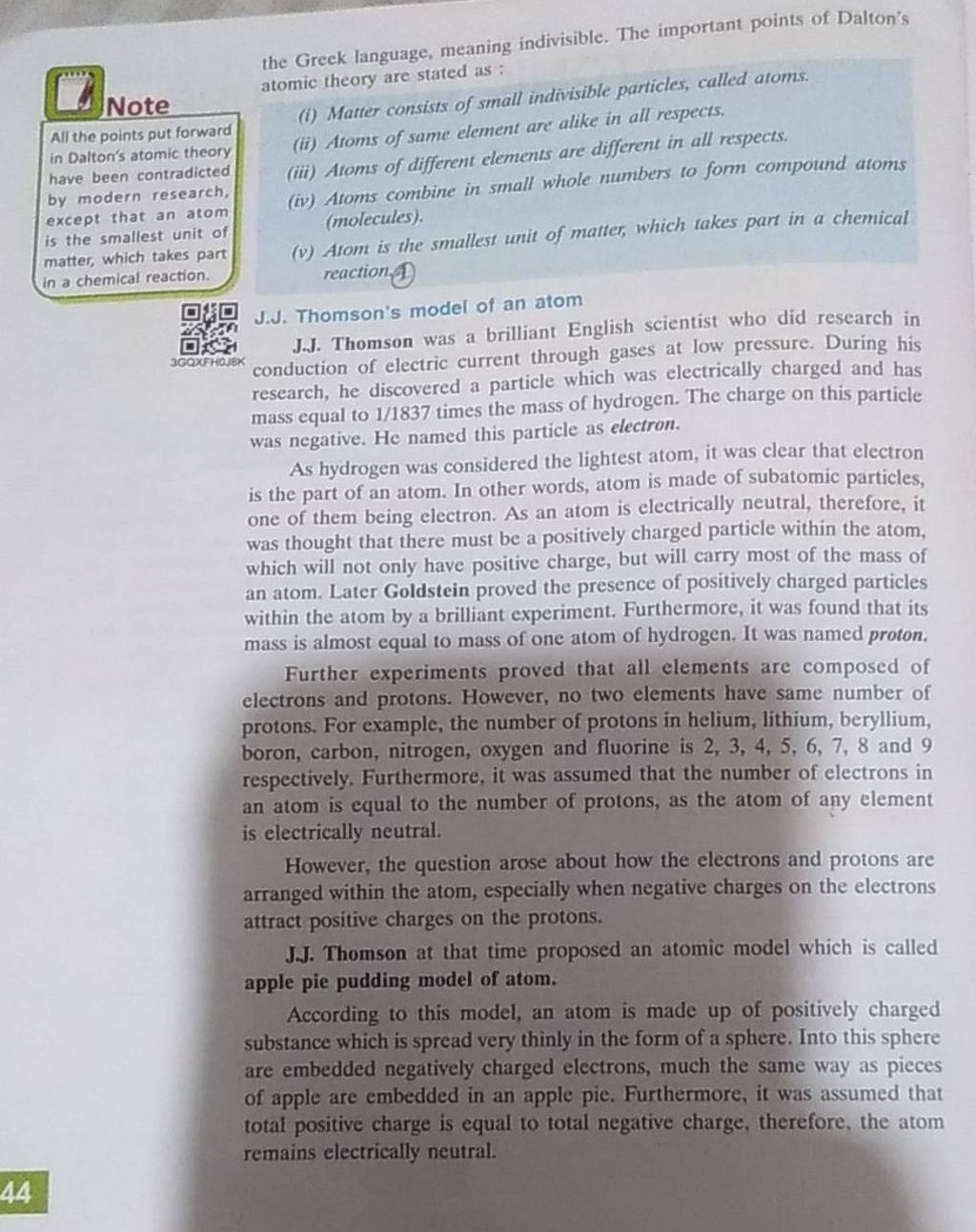 the Greck language, meaning indivisible. The important points of Dalton's..