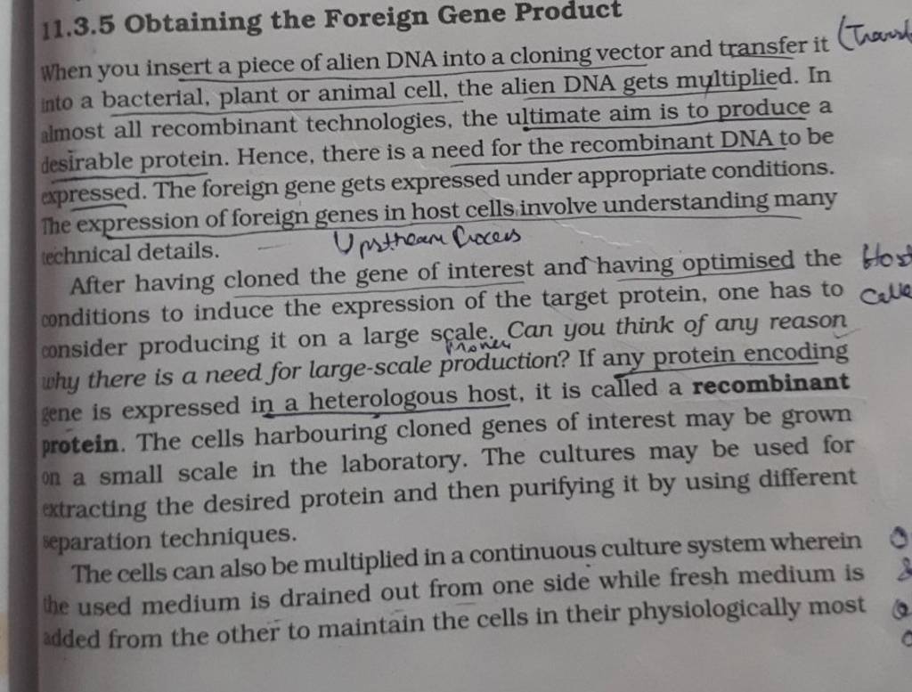 11.3.5 Obtaining the Foreign Gene Product When you insert a piece of alie..