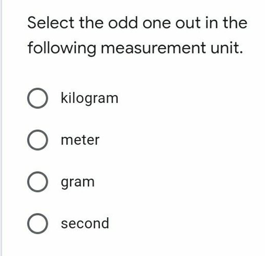 Select the odd one out in the following measurement unit. | Filo