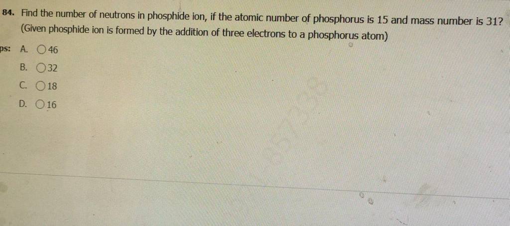 Phosphide Ion