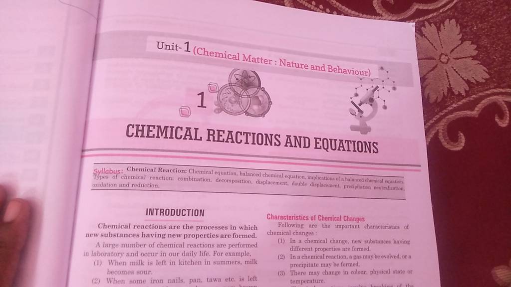 Unit-1 (Chemical Matter : Nature and Behaviour) CHEMICAL REĀCTIONS AAND E..
