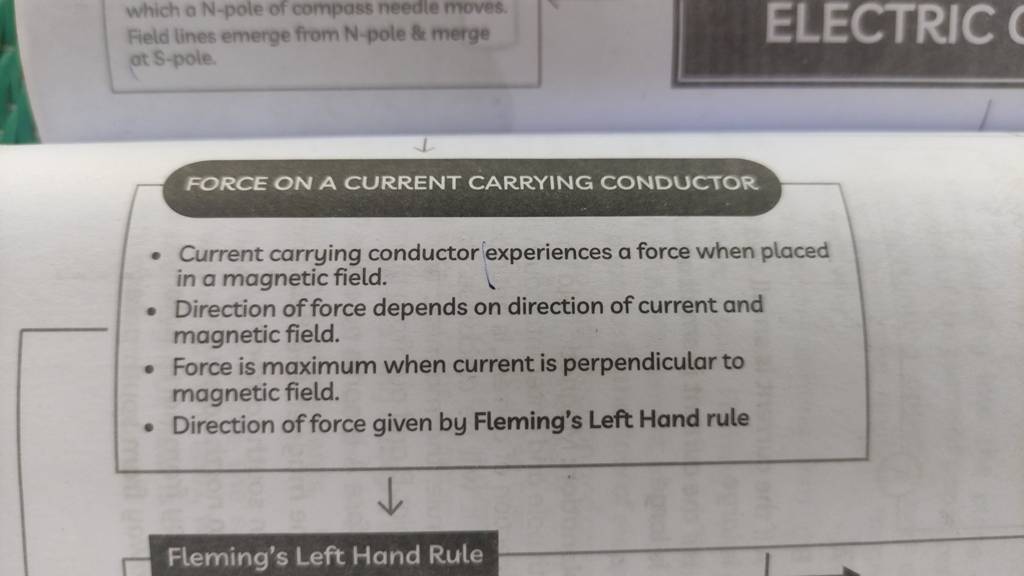 FORCE ON A CURRENT CARRYING CONDUCTOR - Current carrying conductor experi..
