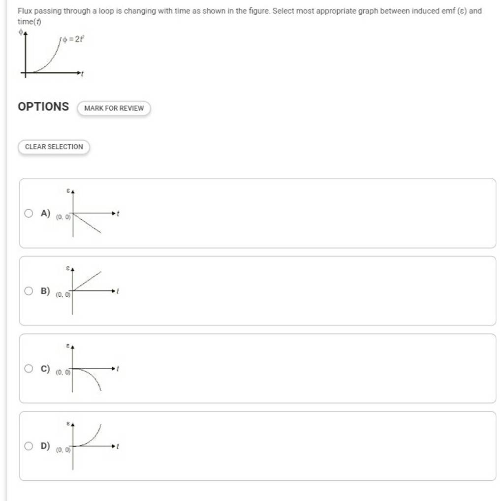 Flux passing through a loop is changing with time as shown in the figure...
