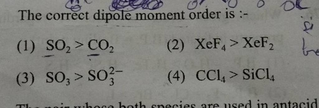 Xef4 Dipole Moment
