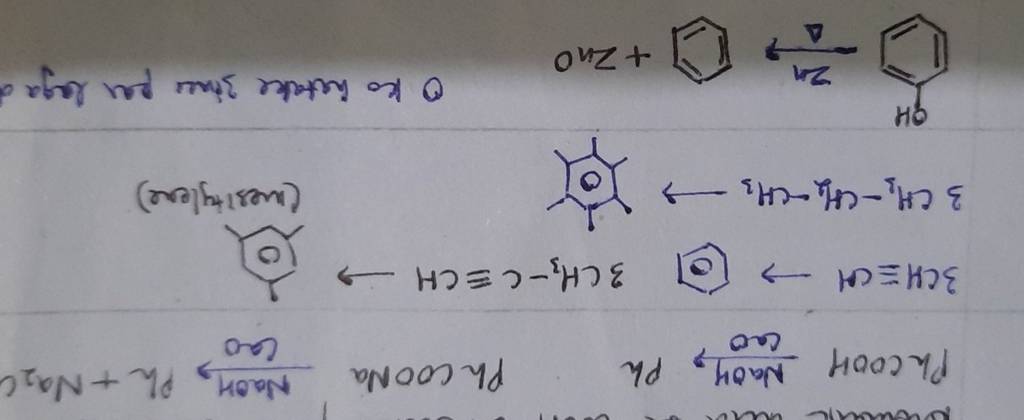 PhCOOHCaONaOH ,PhPhCOONaCaONaOH Ph+Na2 C 3CH≡CH→3CH3 −3CH3 −CH2 −CH3 0..
