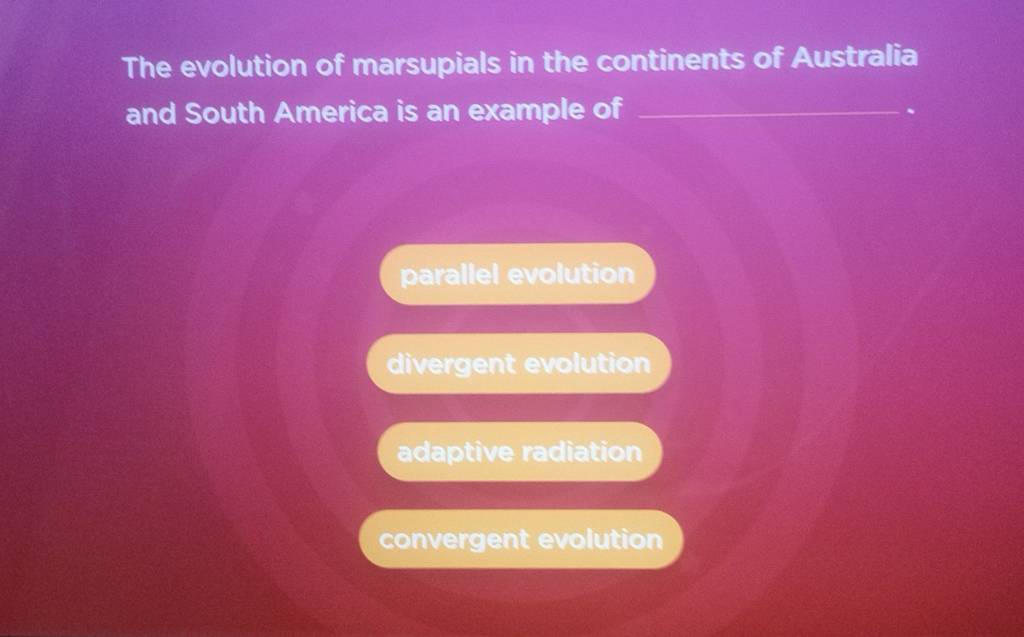 The evolution of marsupials in the continents of Australia and South Amer..