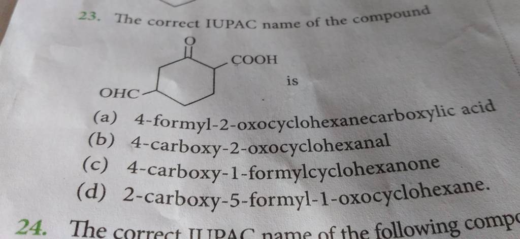 The correct IUPAC name of the compound is | Filo