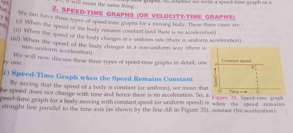 2. SPEED-TIME GRAPHS (OR VELOCITY-TIME GRAPHS) | Filo