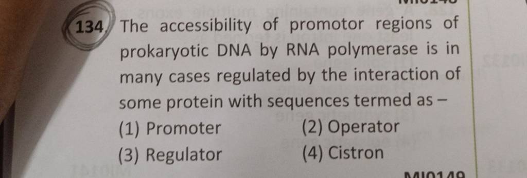 The accessibility of promotor regions of prokaryotic DNA by RNA polymeras..