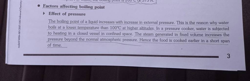 Factors Affecting Boiling Point Effect Of Pressure The Boiling Point