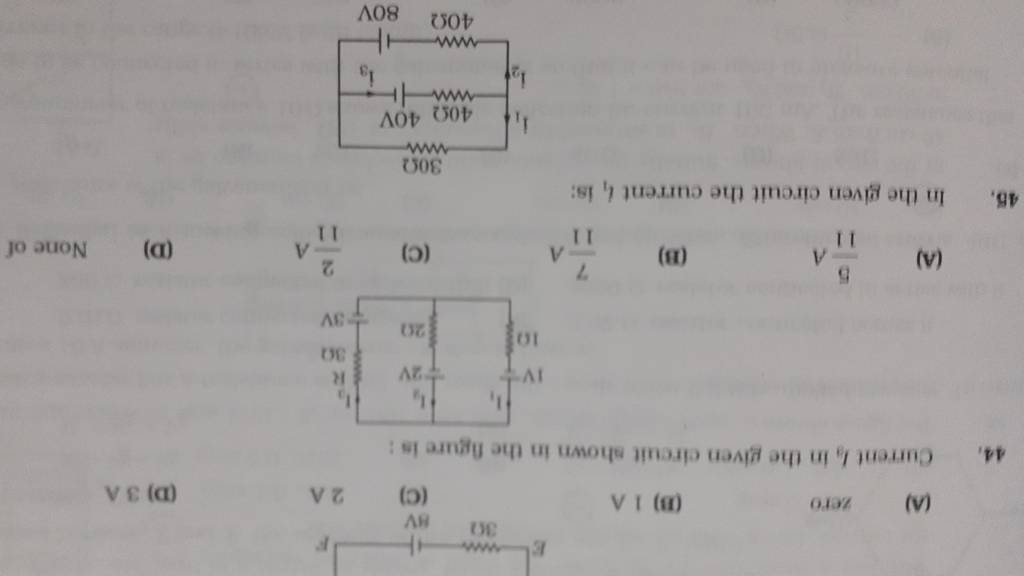 Cument I3 in the given eireuit shown in the figure is : | Filo