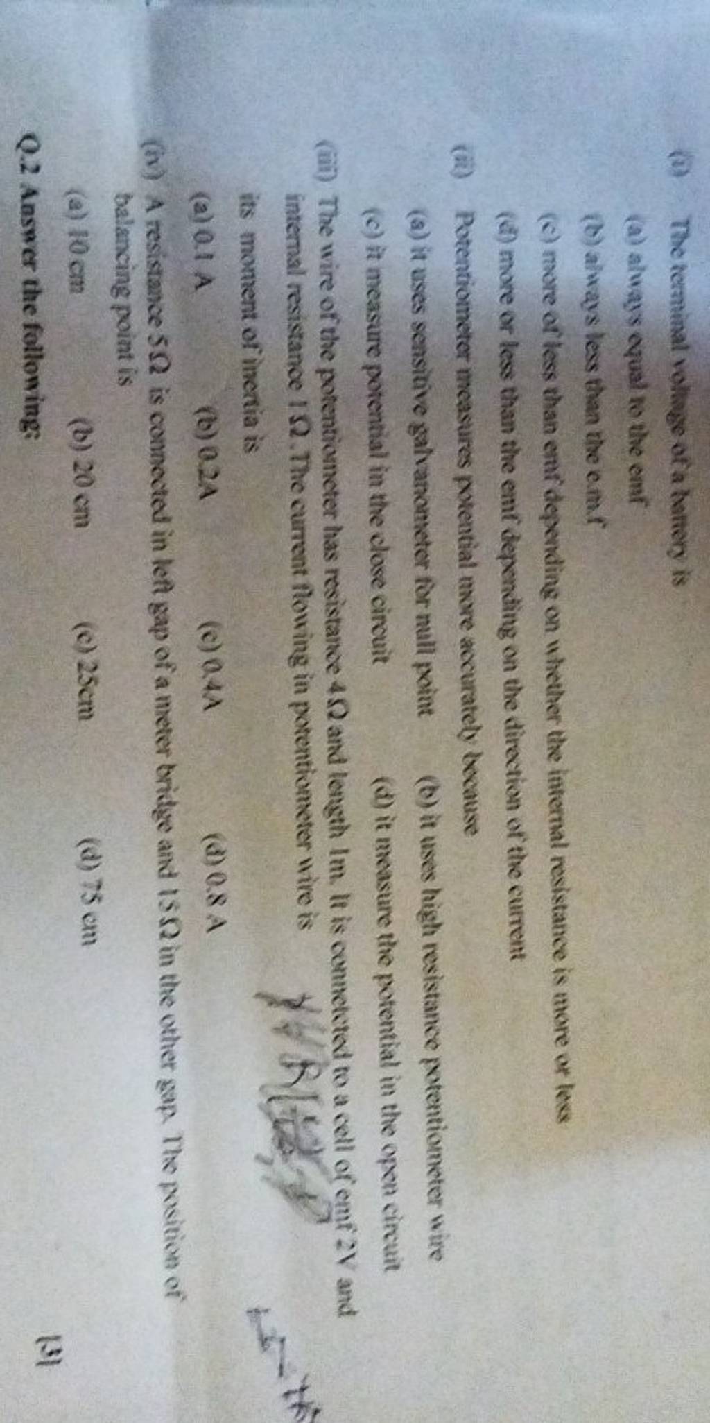 Potentiometer Measures Potential More Accurated Because S It Uses Sens