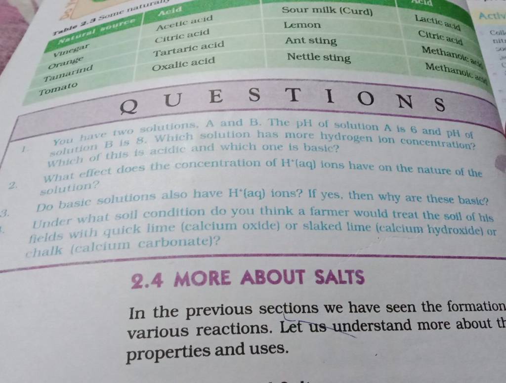 You have two solutions A and B. The pH of solution A is 6 and pH of solut..