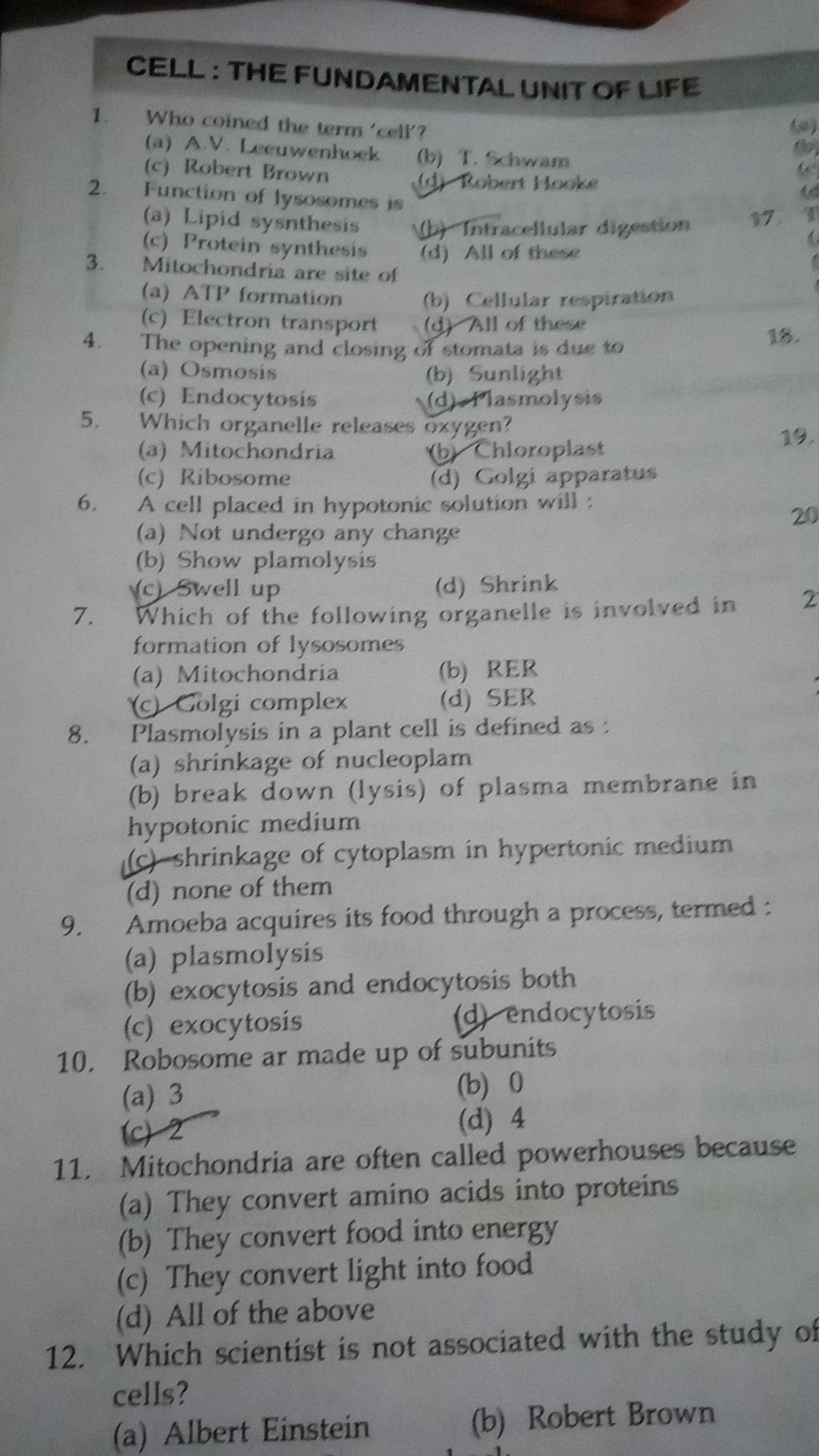Plasmolysis in a plant cell is defined as: | Filo