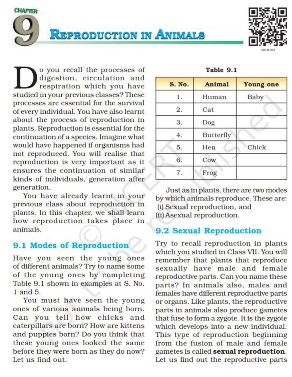 CHAPTER RePRODUCTION IN ANIMALS kinds of individuals, generation after ge..
