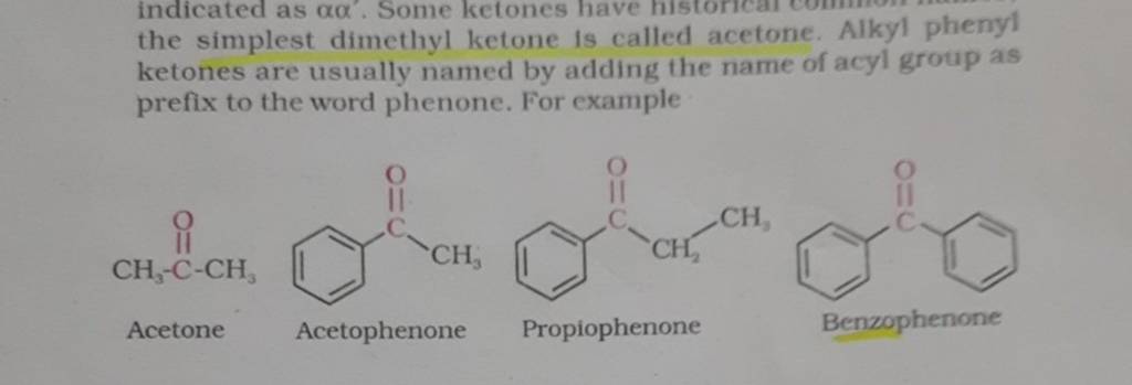 indicated as αα. Some ketones have historicat commun mene. Alkyl phenyl t..
