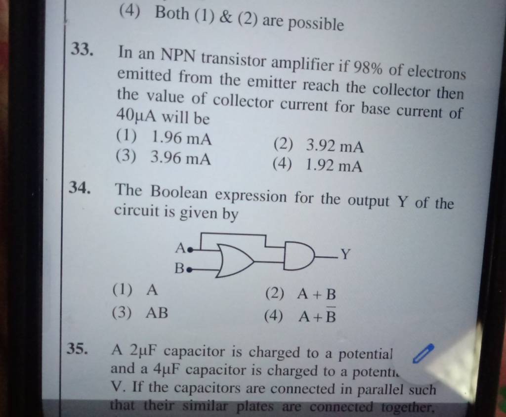 The Boolean Expression For The Output Y Of The Circuit Is Given By Filo 9298