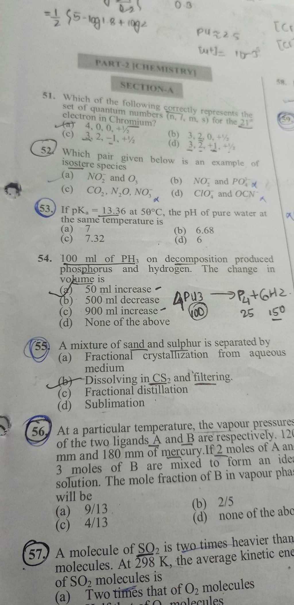 Which pair given below is an example of isostere species | Filo