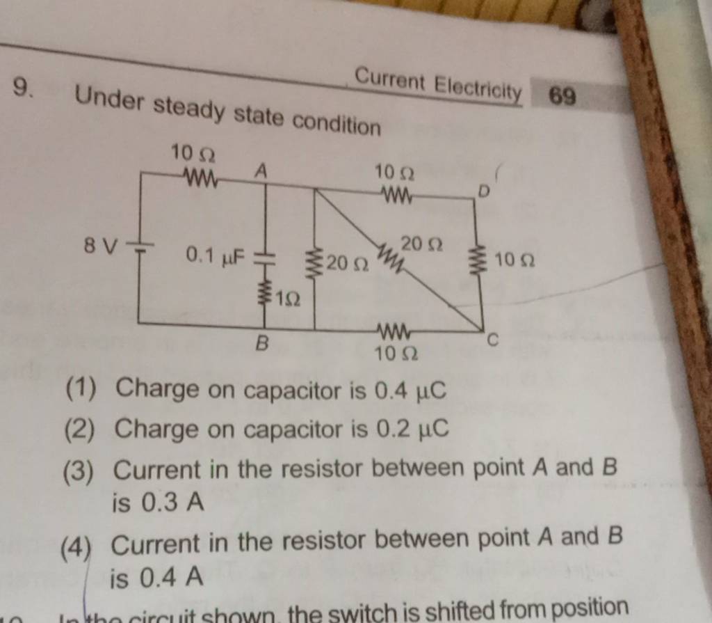 Current Electricity 69 9 Under Steady State Condition Filo
