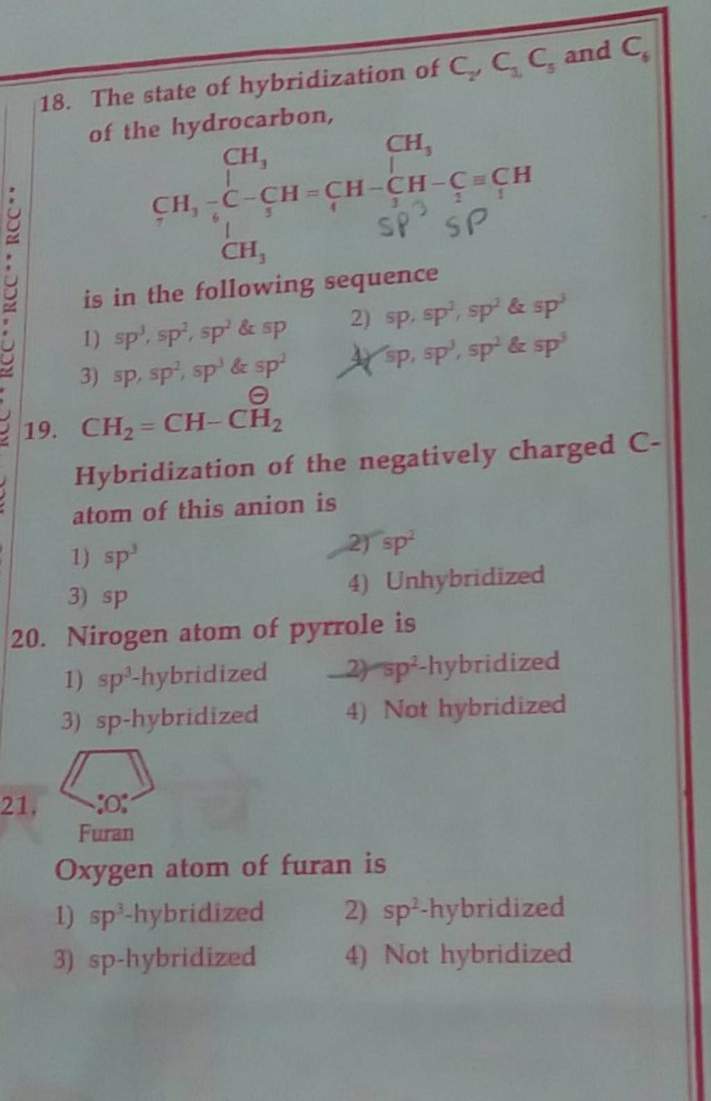 Furan Oxygen atom of furan is | Filo