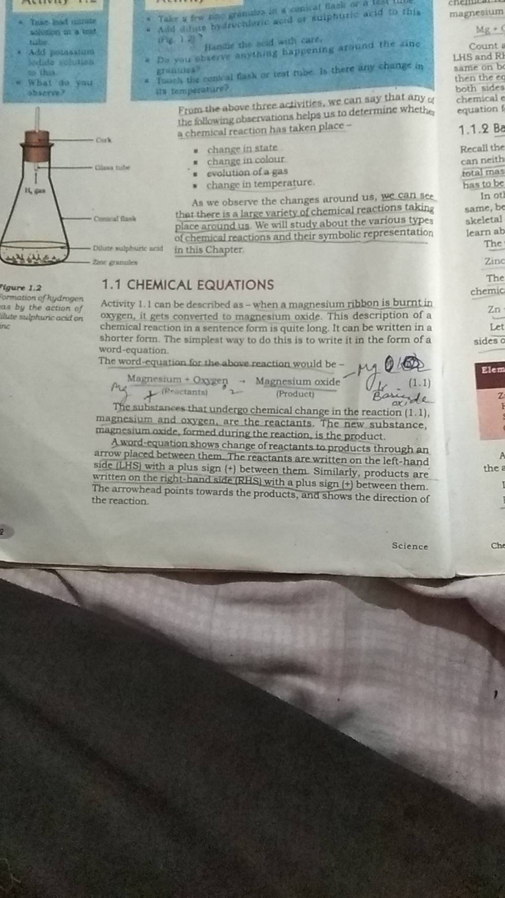 The substances that undergo chemical change in the reaction (1.1), magnes.. The substances that undergo chemical change in the reaction (1.1), magnes..
