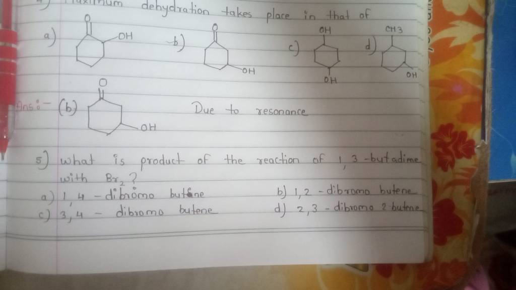 Ans b Due To Resonance 5 What Is Product Of The Reaction Of 1 3 but 