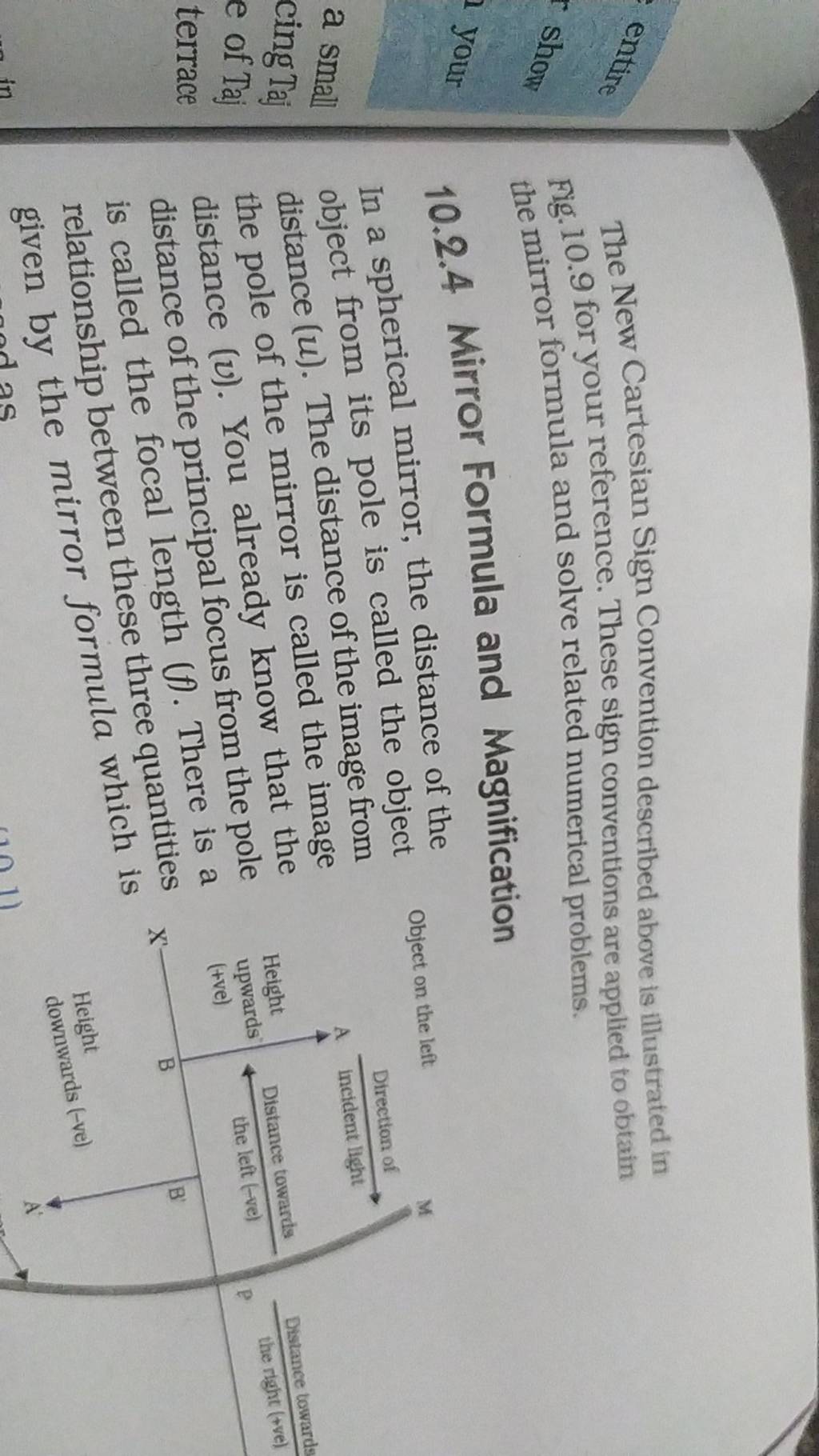 The New Cartesian Sign Convention described above is illustrated in Fig.
