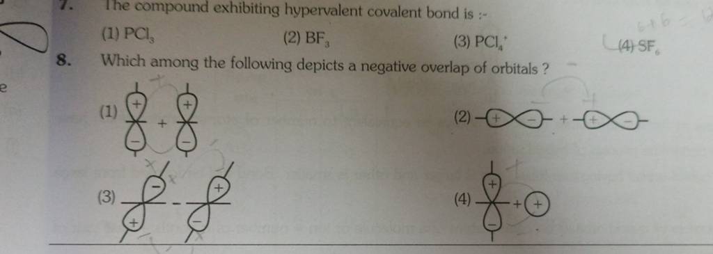 The compound exhibiting hypervalent covalent bond is :- | Filo