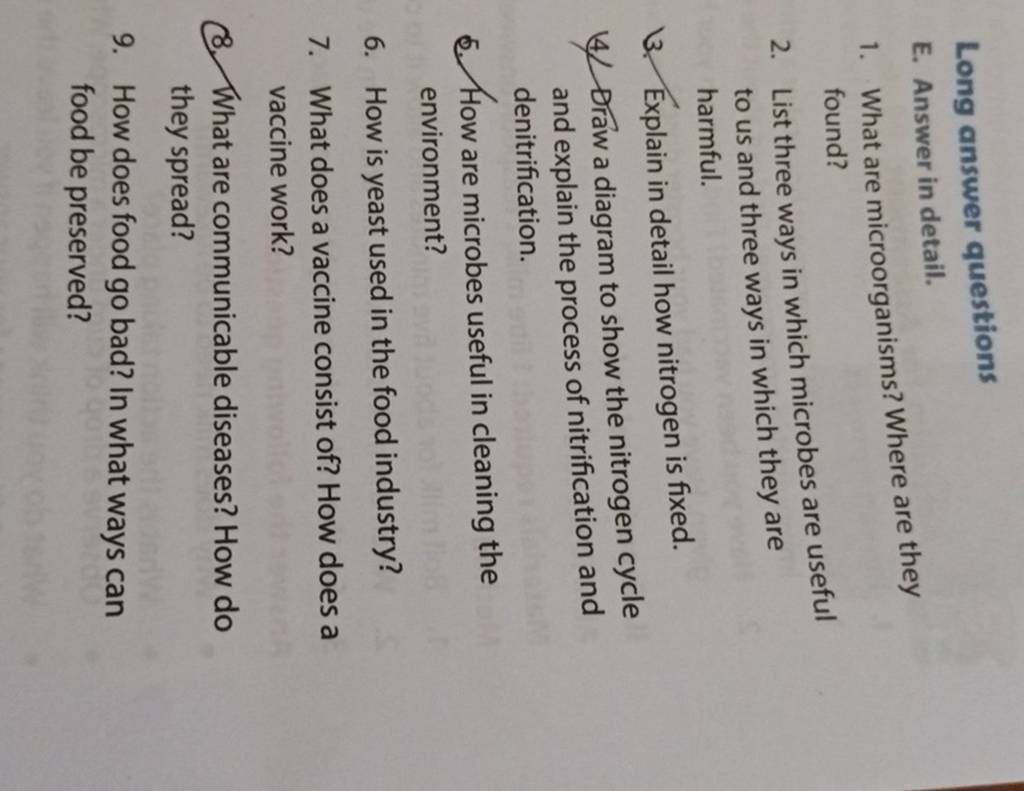 Draw a diagram to show the nitrogen cycle and explain the process of nit..