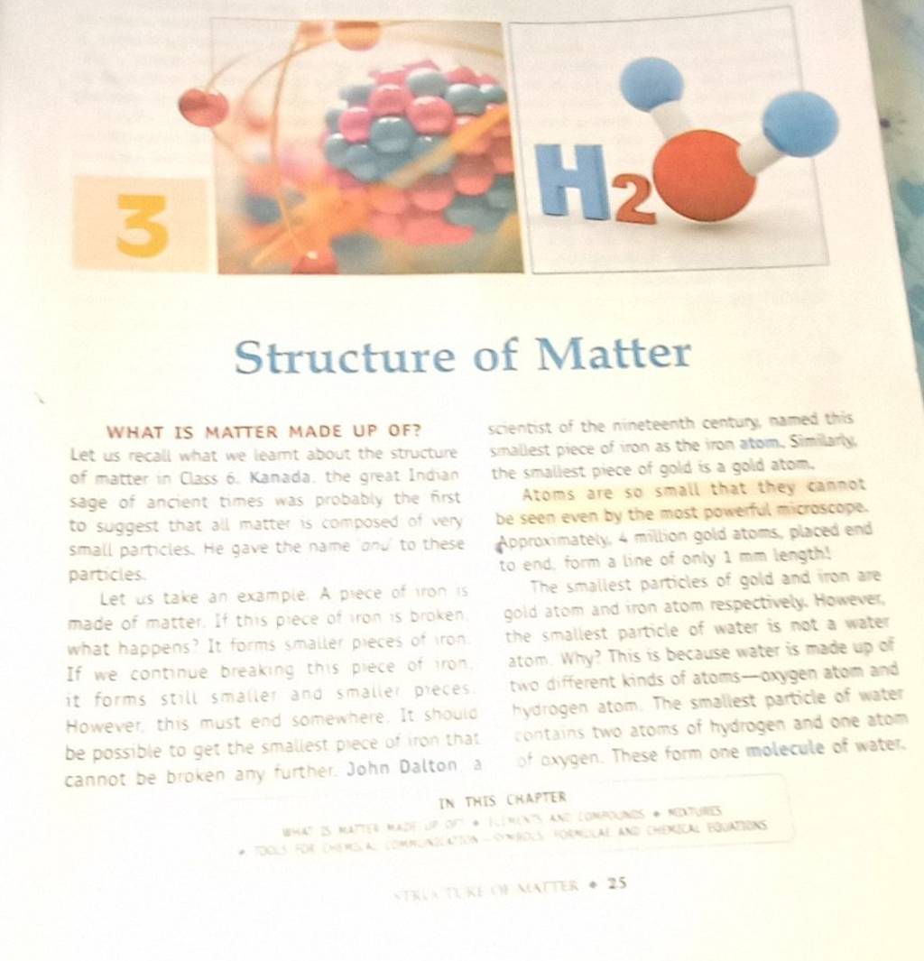 Structure of Matter WHAT IS MATTER MADE UP OF? Screntist of the nineteent..