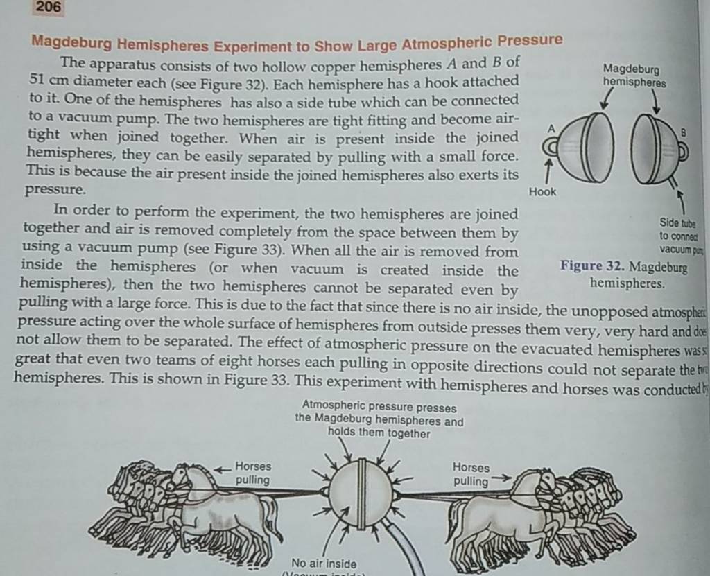 206 Magdeburg Hemispheres Experiment to Show Large Atmospheric Pressure T..