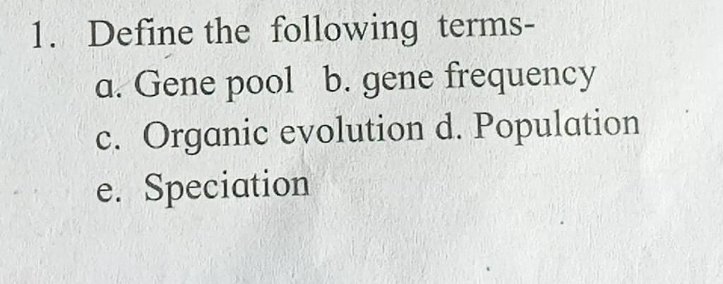 Gene Pool Definition