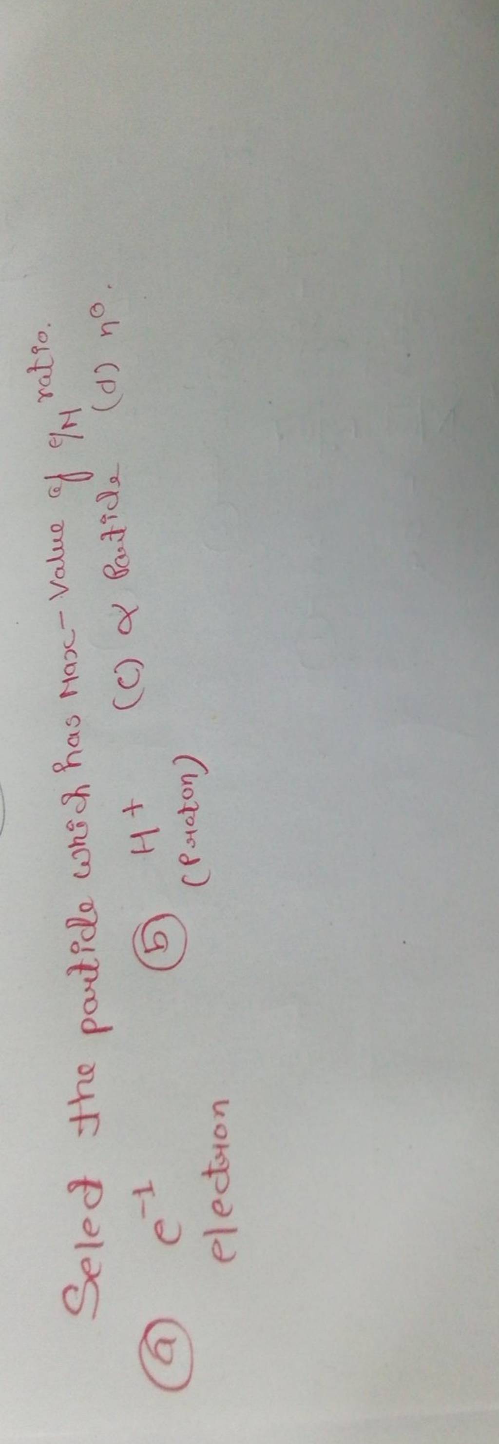 Seled the partide which has Max-value of /Mratio. | Filo