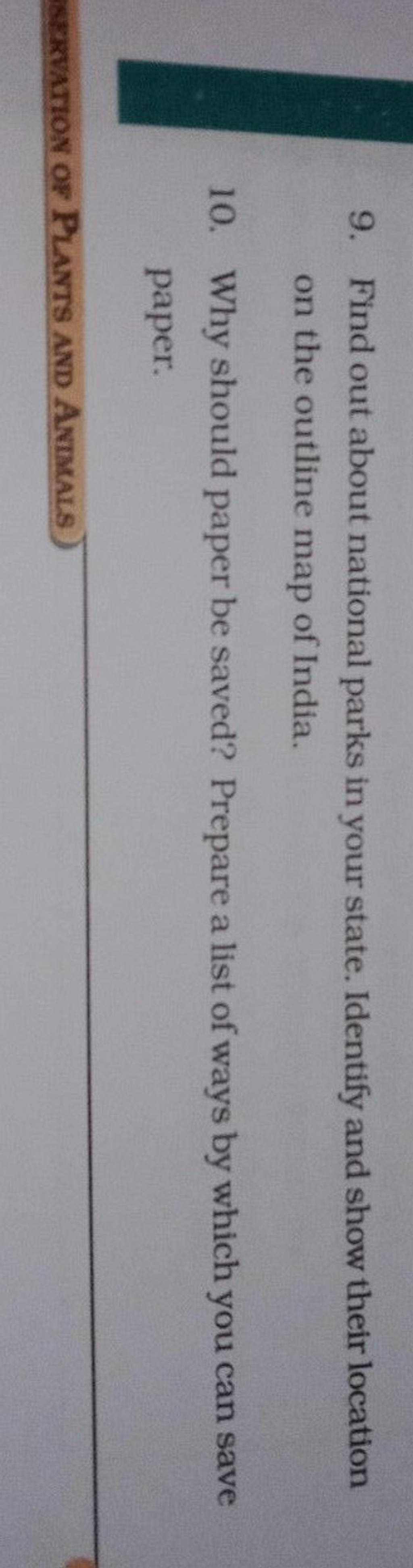 9. Find out about national parks in your state. Identify and show their l..