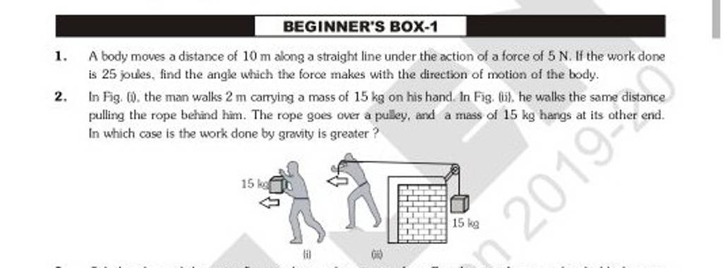 Beginners Box 1 1 A Body Moves A Distance Of 10 M Along A Straight Line