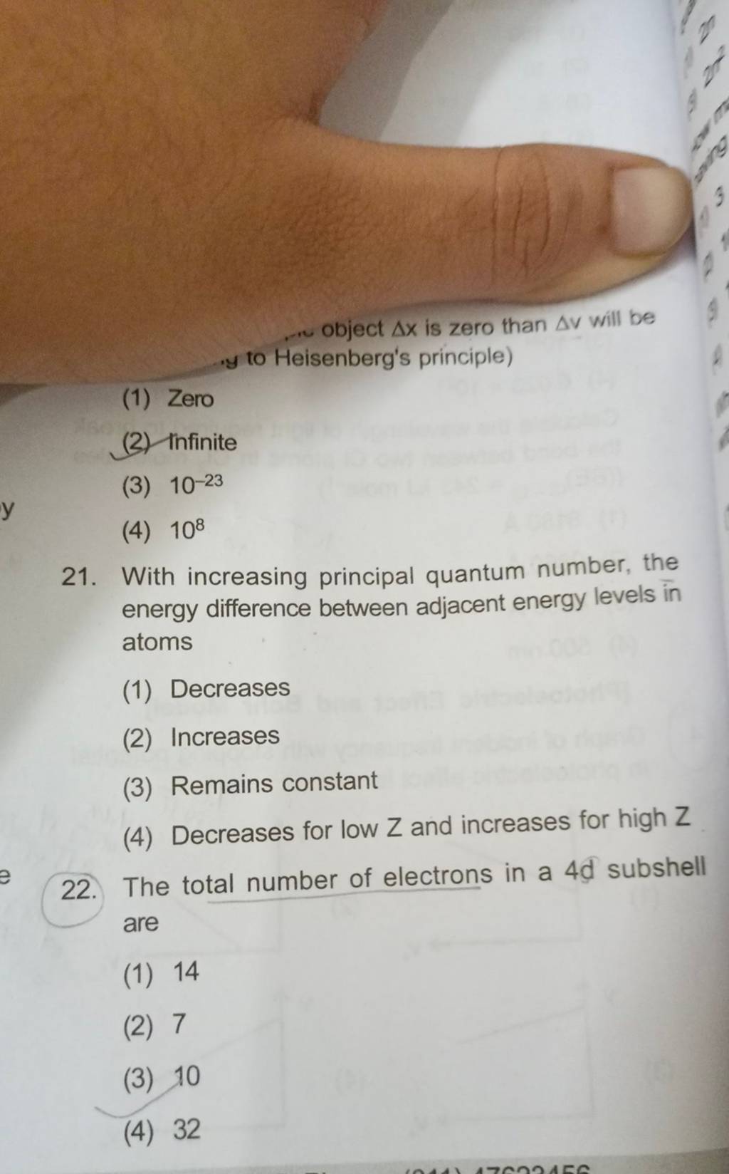Elements 4d Subshell