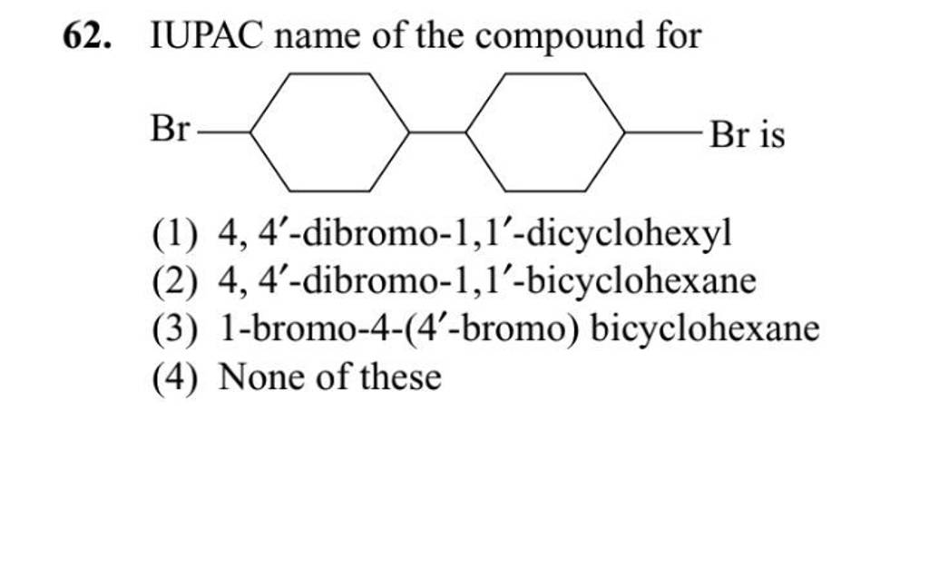 IUPAC name of the compound for | Filo